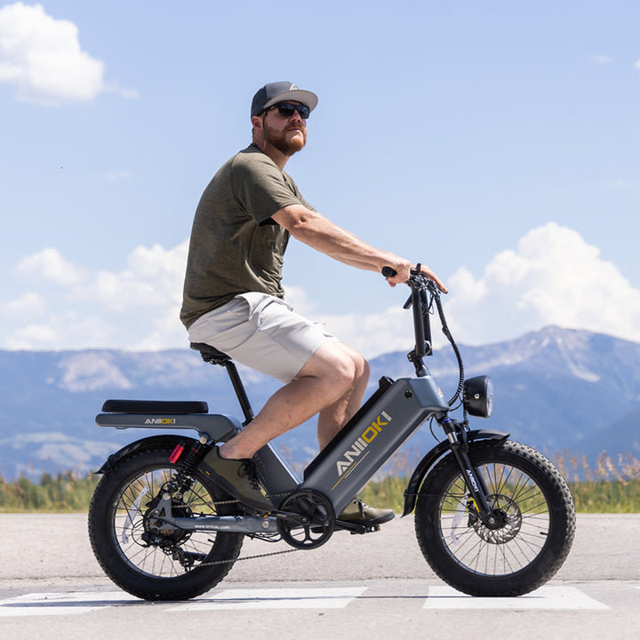 Aniioki AQ177 Long Range Step-thru Power Bike, 60Ah Removable Battery ...