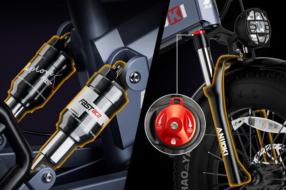 Aniioki A7 Pro Best 20" x 4" Fat Tire Folding Ebike, 48V 750W Powerful ...