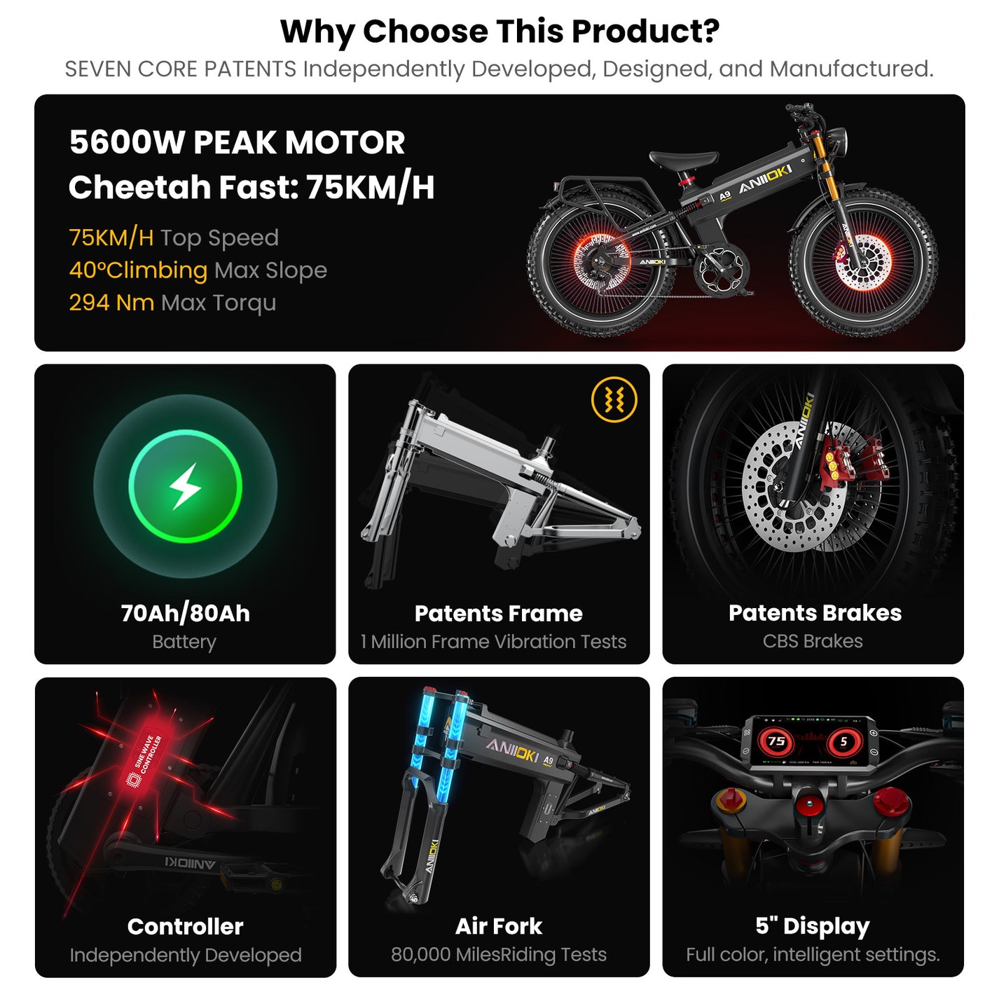 2025 Version A9 Pro Max Dual Motor Ebike