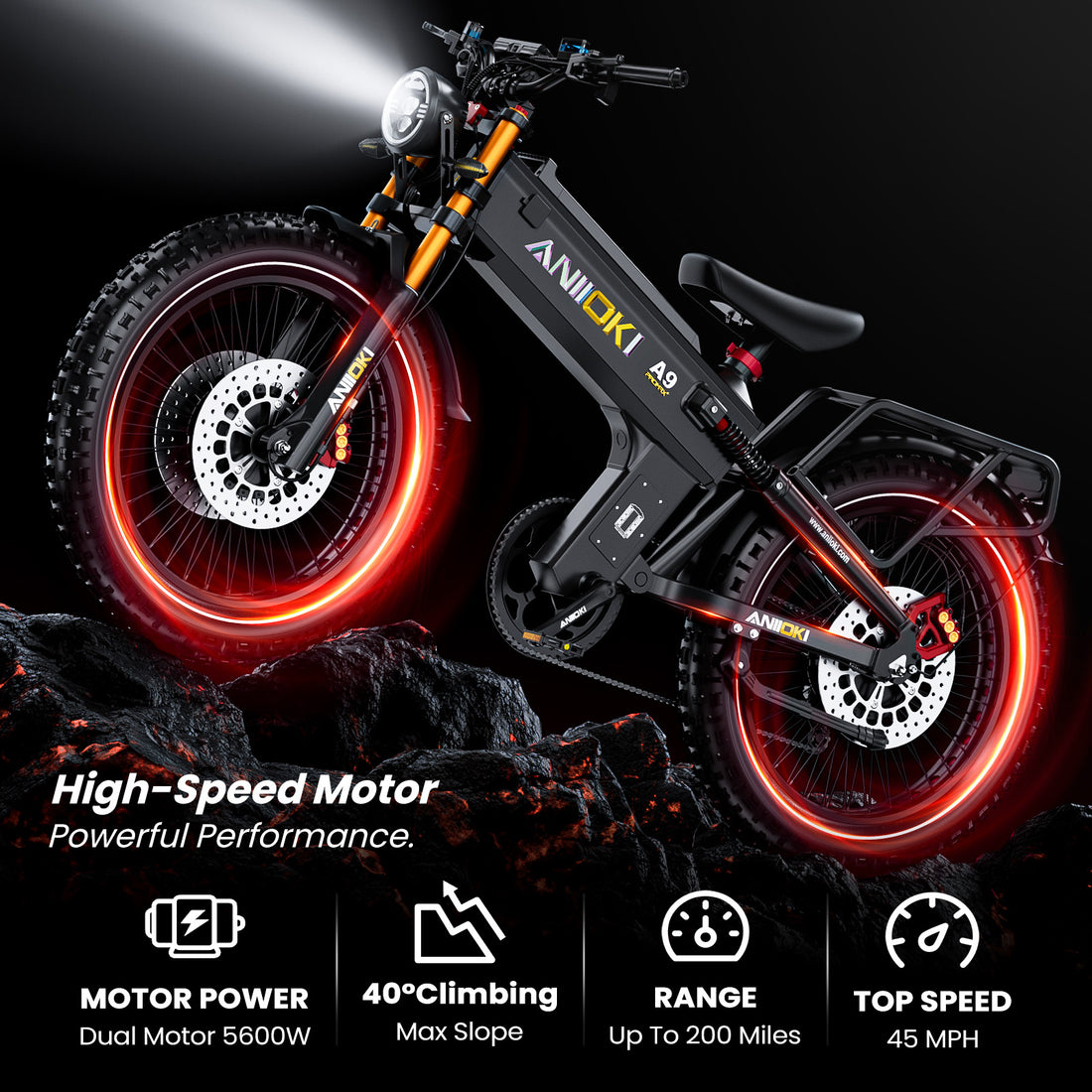 2025 Version A9 Pro Max Dual Motor Ebike