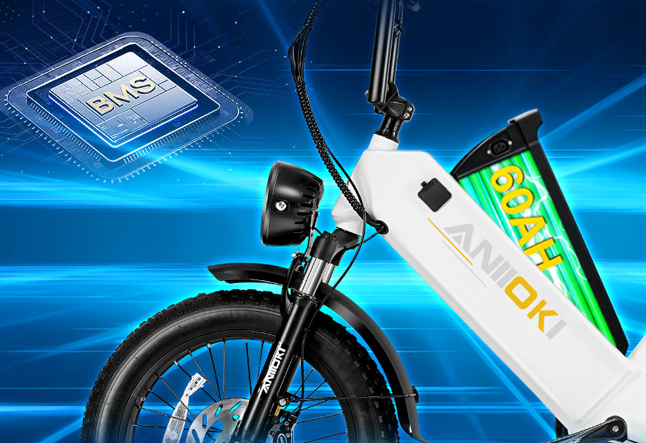Aniioki AQ177 Long Range Step-thru Power Bike, 60Ah Removable Battery ...